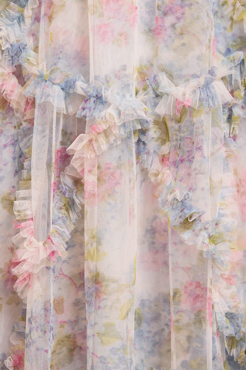 Hydrangea Ruffle Gown – Multi | Needle & Thread